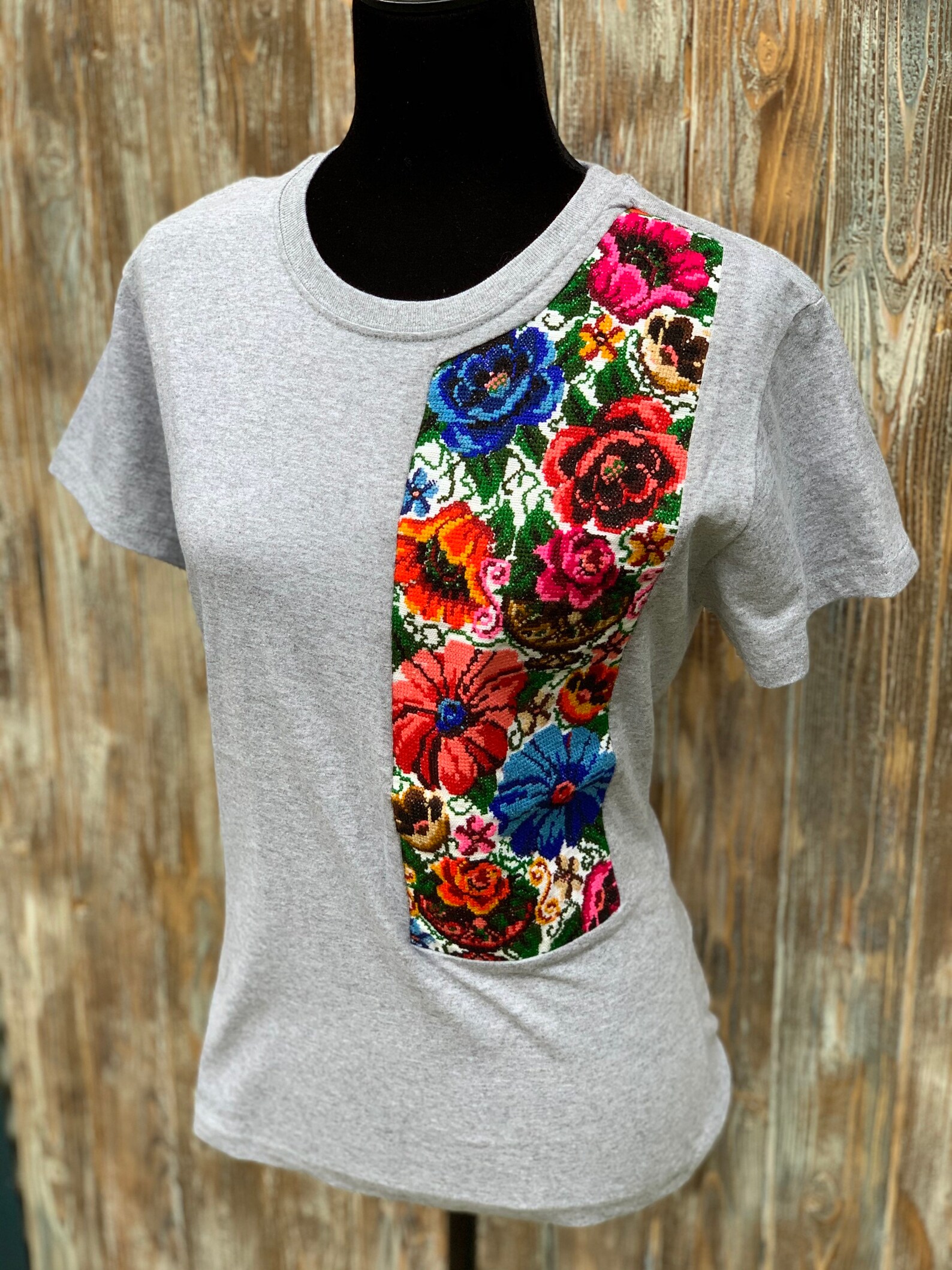 Floral EMBROIDERED T-SHIRT - Etsy