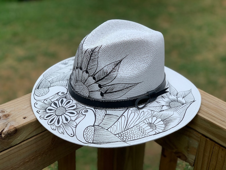 Hat Mexican Hat Hand Painted Hat Cowboy Hat Beach Hat - Etsy