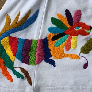 Deluxe Embroidered Otomi T-shirt/ Hand Embroidered/ Otomi Embroidered ...
