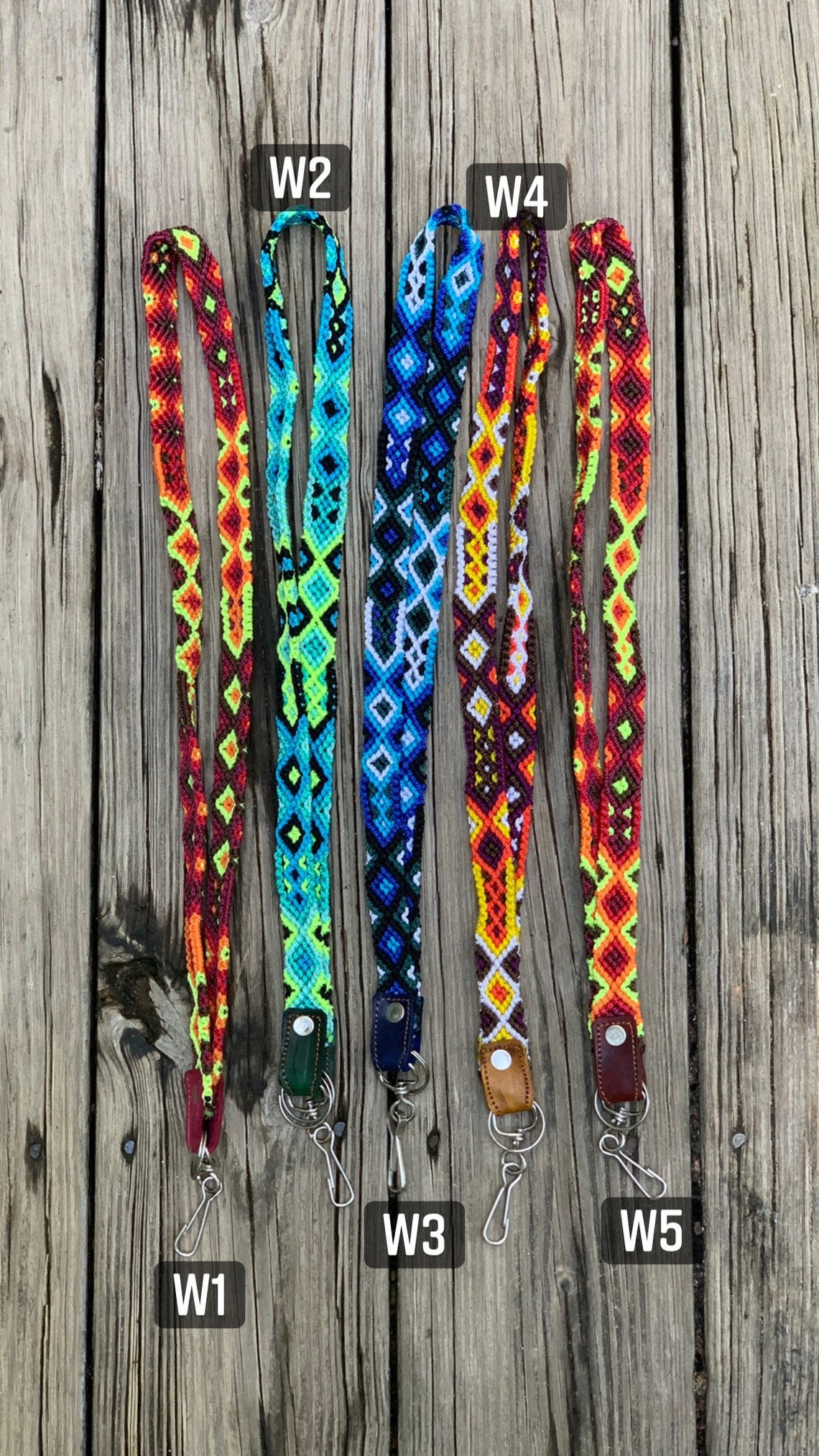 Landyard Handwoven Landyard ID Badge Strap Badge Holder | Etsy