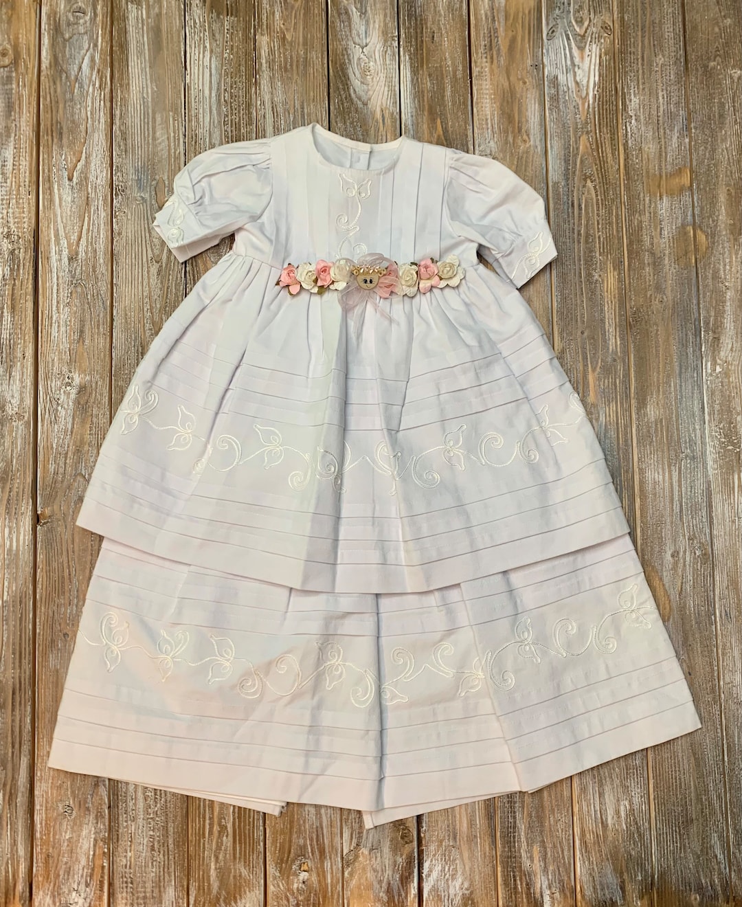 Girl Baptism Dress- Christening Gown Dress- Vestido Para Bautizo - Etsy