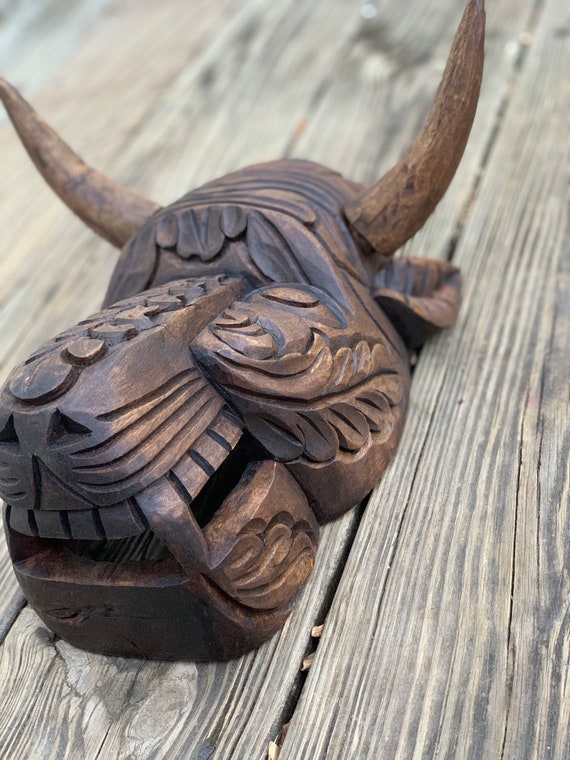Cow Skull Wooden Cow Skull Farm House Decoration Country | Etsy