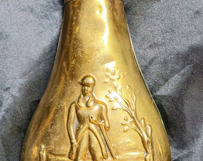 Civil War Brass Black Powder Flask - Etsy
