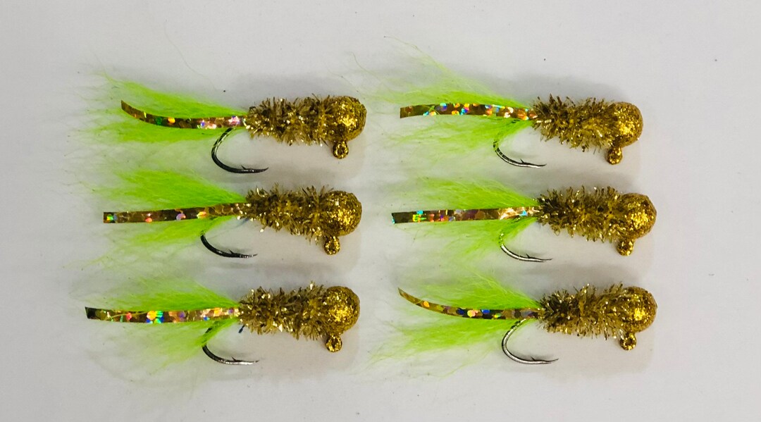Hand Tied Crappie Jigs 1/16oz #6 Nickel Sickle Hooks - Etsy