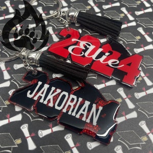 2024 Graduation Keychain free Name on Front, Graduation Gift ...