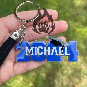 2024 Graduation Keychain free Name on Front, Graduation Gift ...