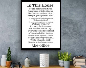The Office Poster Office Tv Show Print in This House Office Poster ...