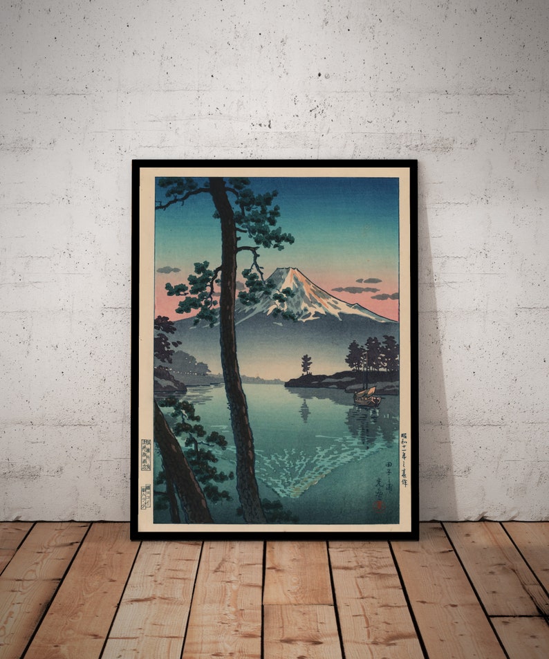 Fuji From Tago Bay Tsuchiya Koitsu Print Edo Period Japanese Print ...