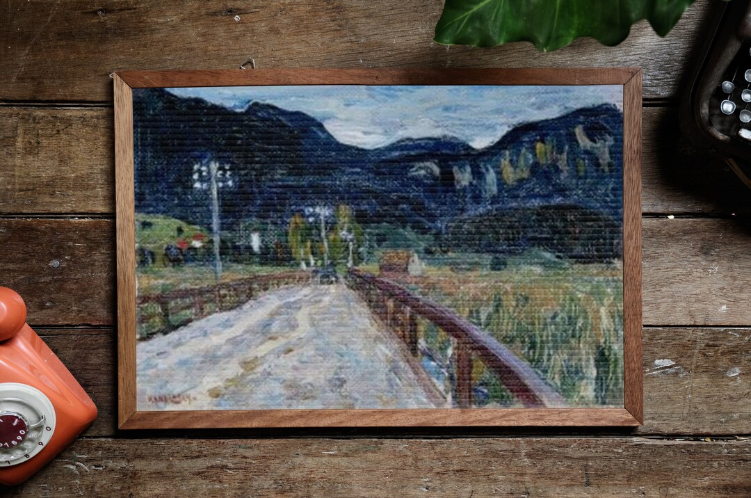 Wassily Kandinsky Exhibition Poster the Bridge Print Canvas - Etsy