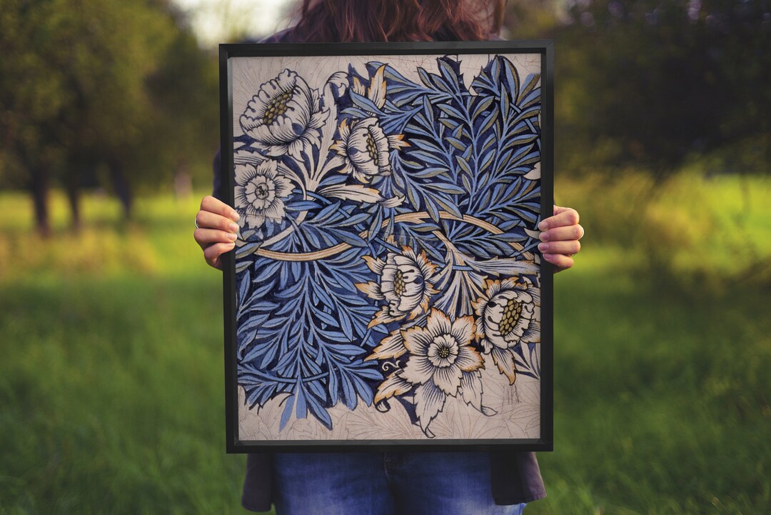 Design for Tulip and Willow Indigo Discharge, by William Morris ...