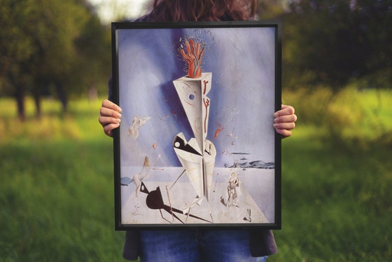 Apparatus and Hand By Salvador Dali Print Art Poster Framed | Etsy