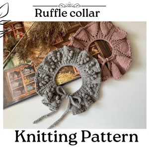 Detachable Collar Easy Knit Tutorial - Ruffle Collar - Removable Collar ...