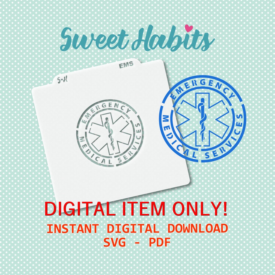 First Responders Emergency Medical Services EMS Cookie Stencils Set ...