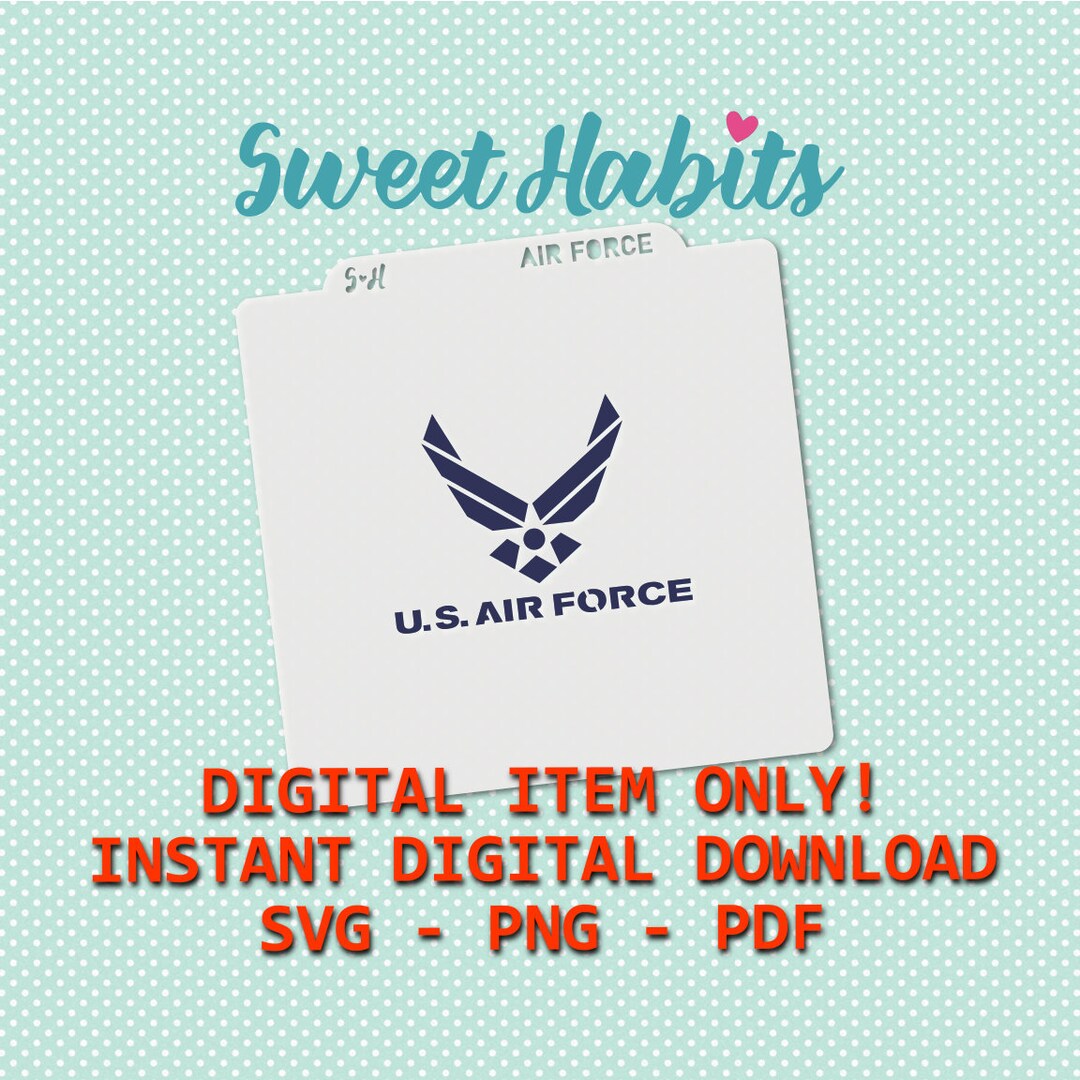 US Air Force Emblem - SVG or Digital Cut File Printable PDF Png - Etsy
