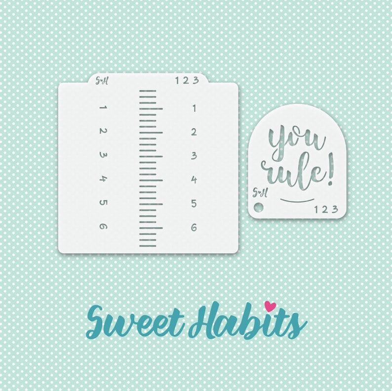 You Rule Ruler Set Cookie Stencils SVG Digital Cut File | Etsy