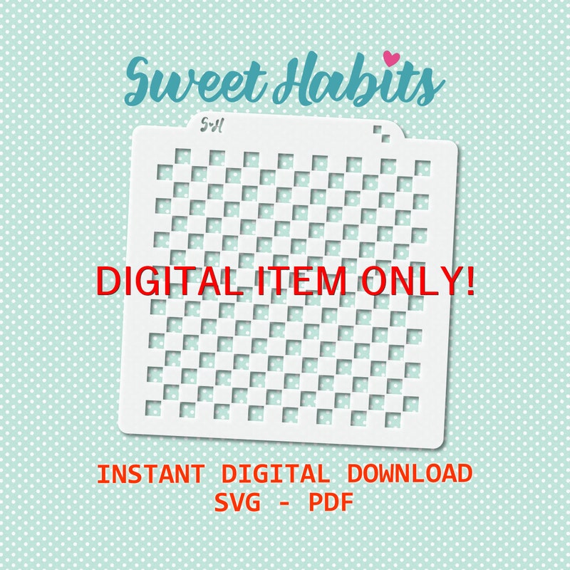 Checkered Block Svg - Etsy