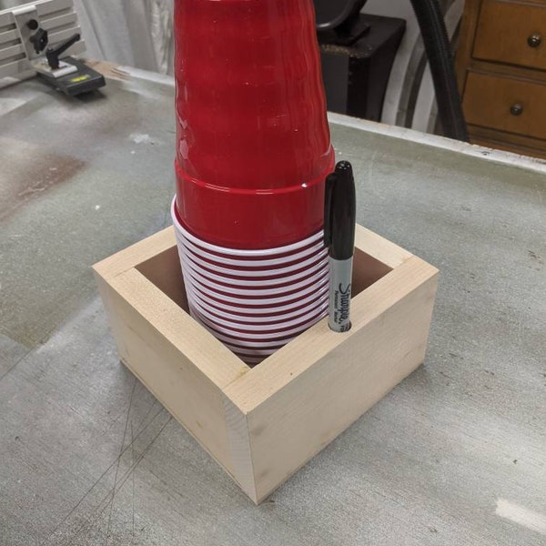 Wood Solo Cup Holder - Etsy