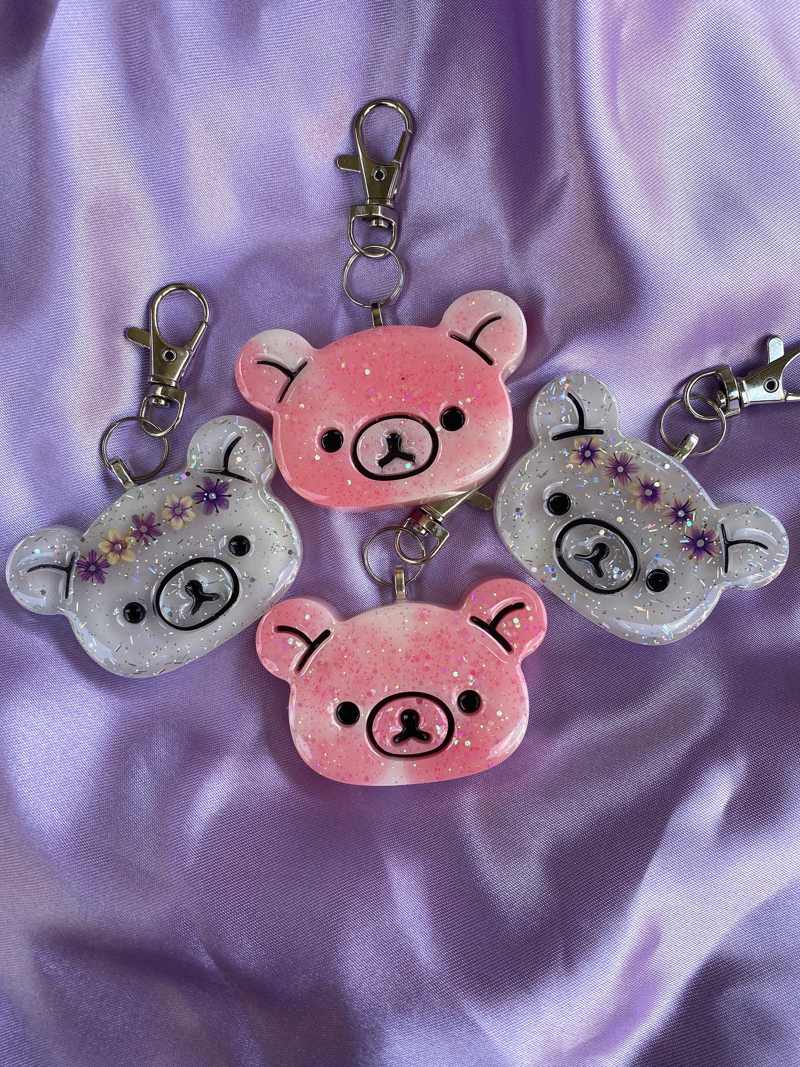 Rilakkuma Bear Head Keychain - Etsy
