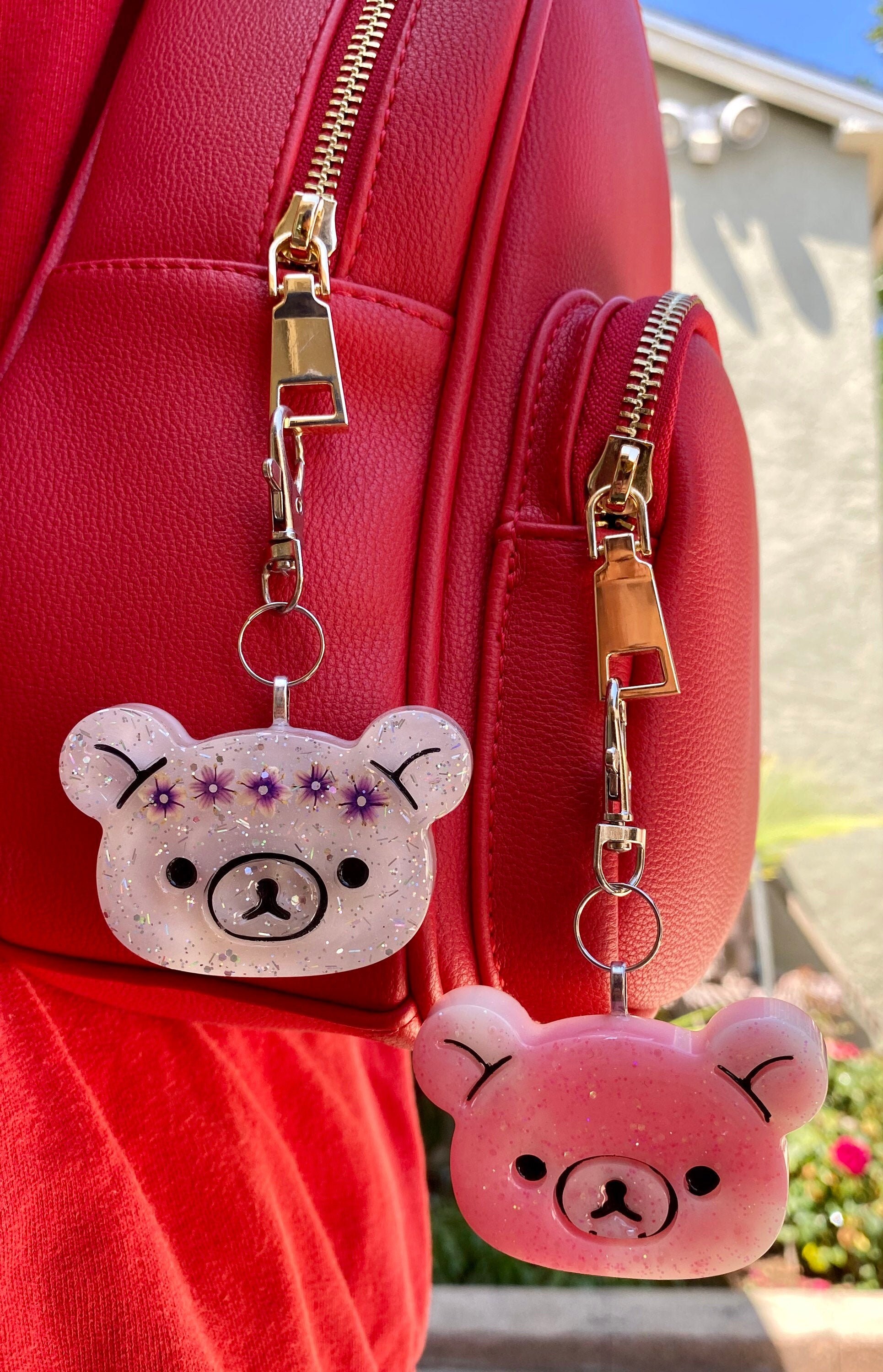 Rilakkuma Bear Head Keychain - Etsy