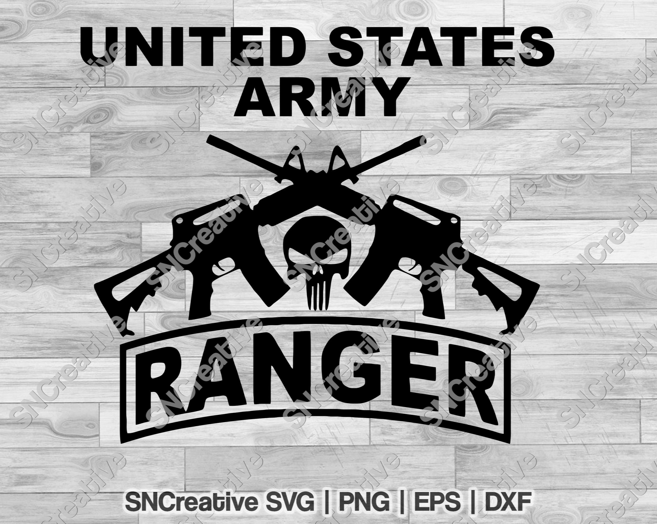 United States Army Ranger Logo Patriotic Military Logo | Etsy