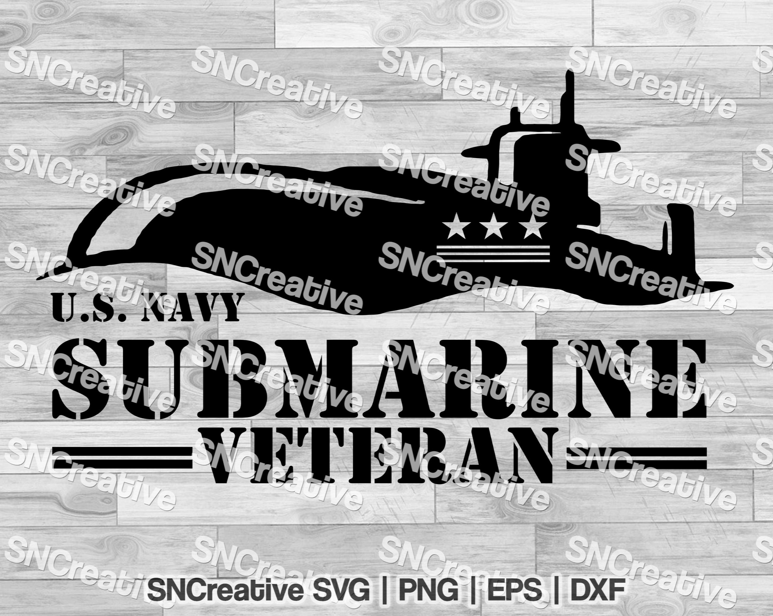 US Navy Submarine Veteran United States Navy Military Svg Png | Etsy
