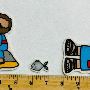 Jesus Fishers of Men Miraculous Catch Felt Figures for Bible Flannel ...
