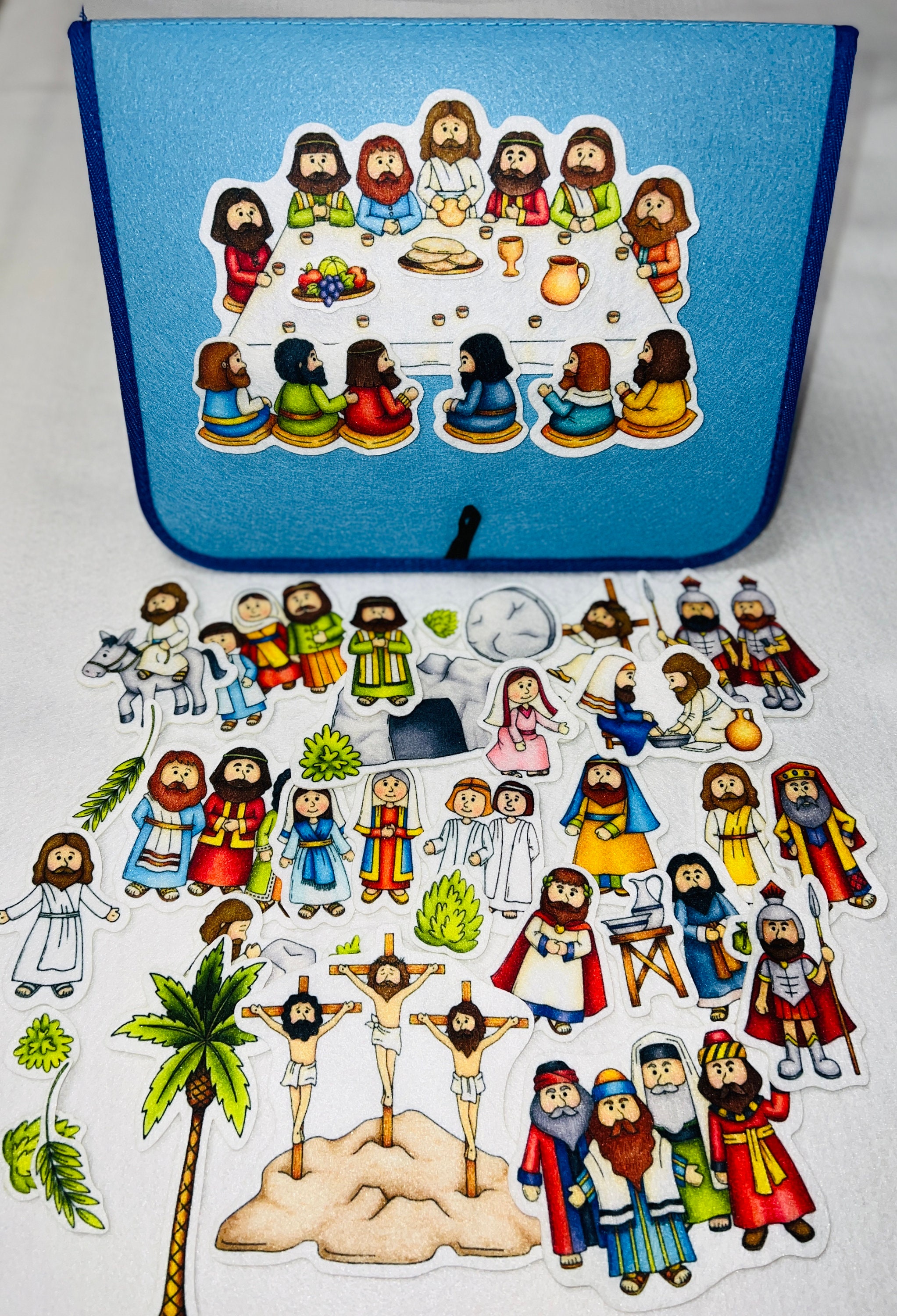 Mini Easter Deluxe Felt Set & Flannel Board Bible Felt Stories Last ...