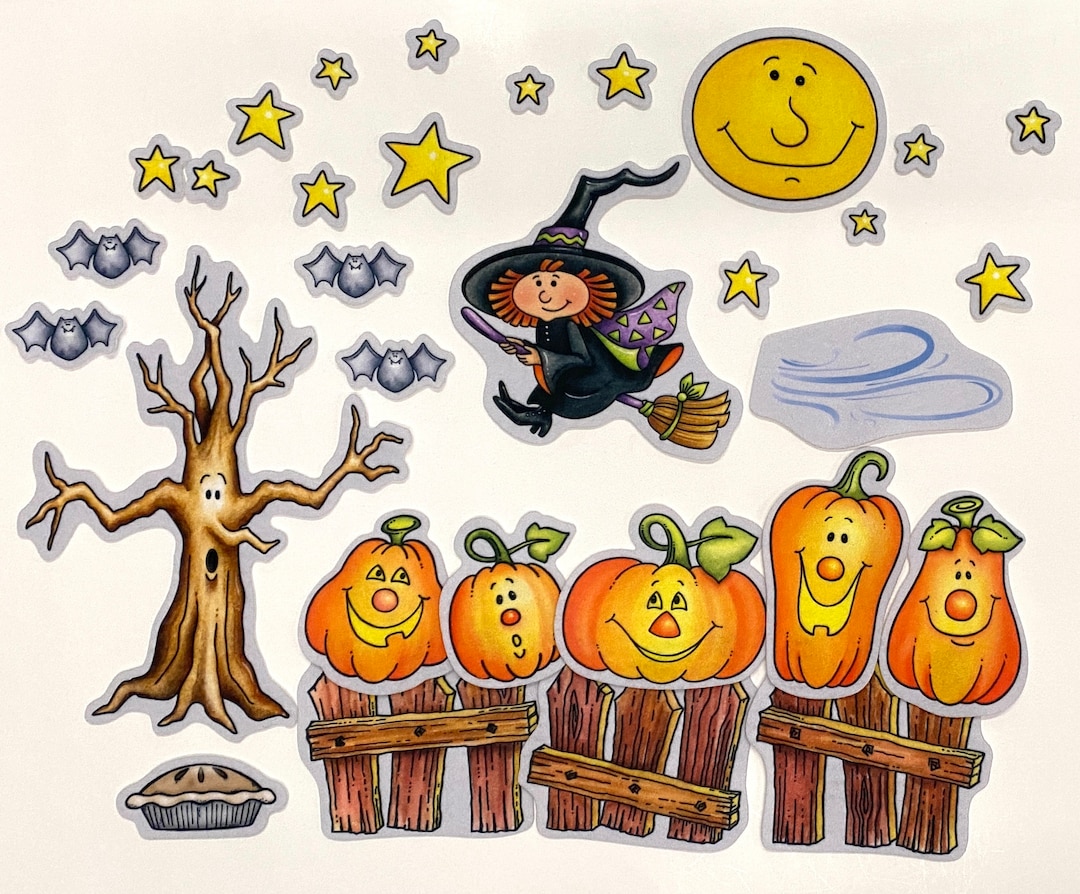 Five Little Pumpkins Felt Figures 30 Pieces Flannel Board Stories ...
