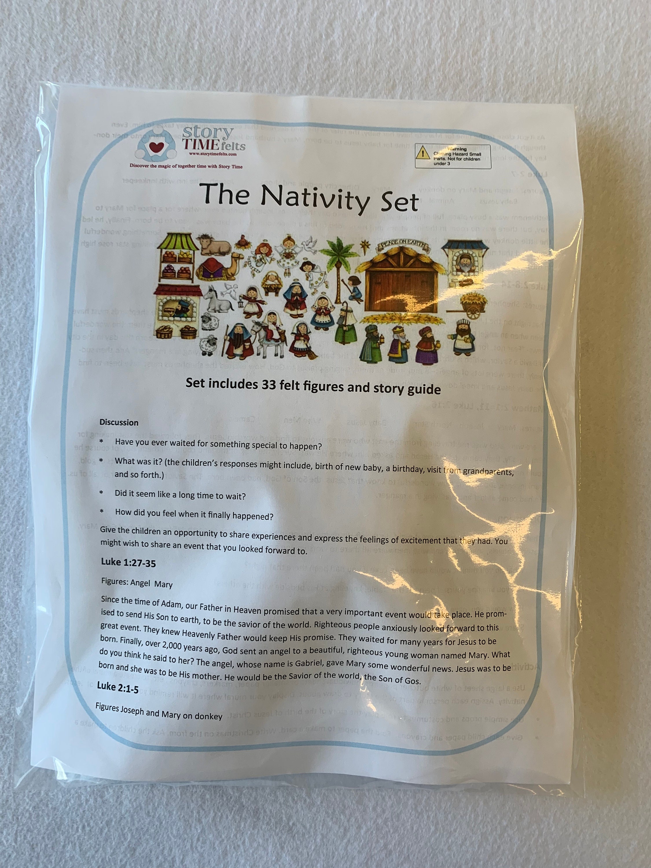 Nativity Felt Figure Set Christmas Birth of Jesus for Bible Felt ...