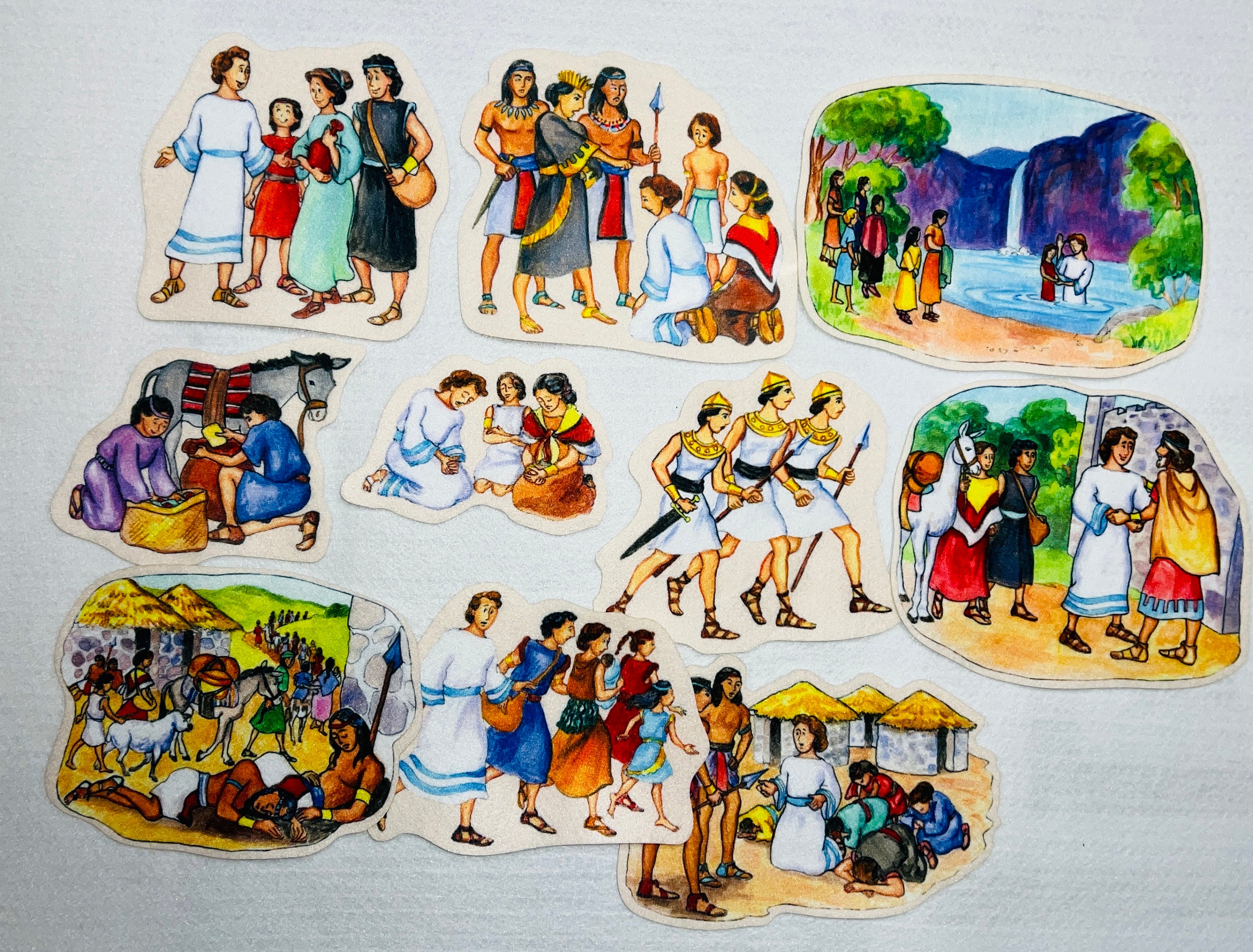 Alma Felt Figures for Flannel Board Book OF Mormon Stories Come Follow ...