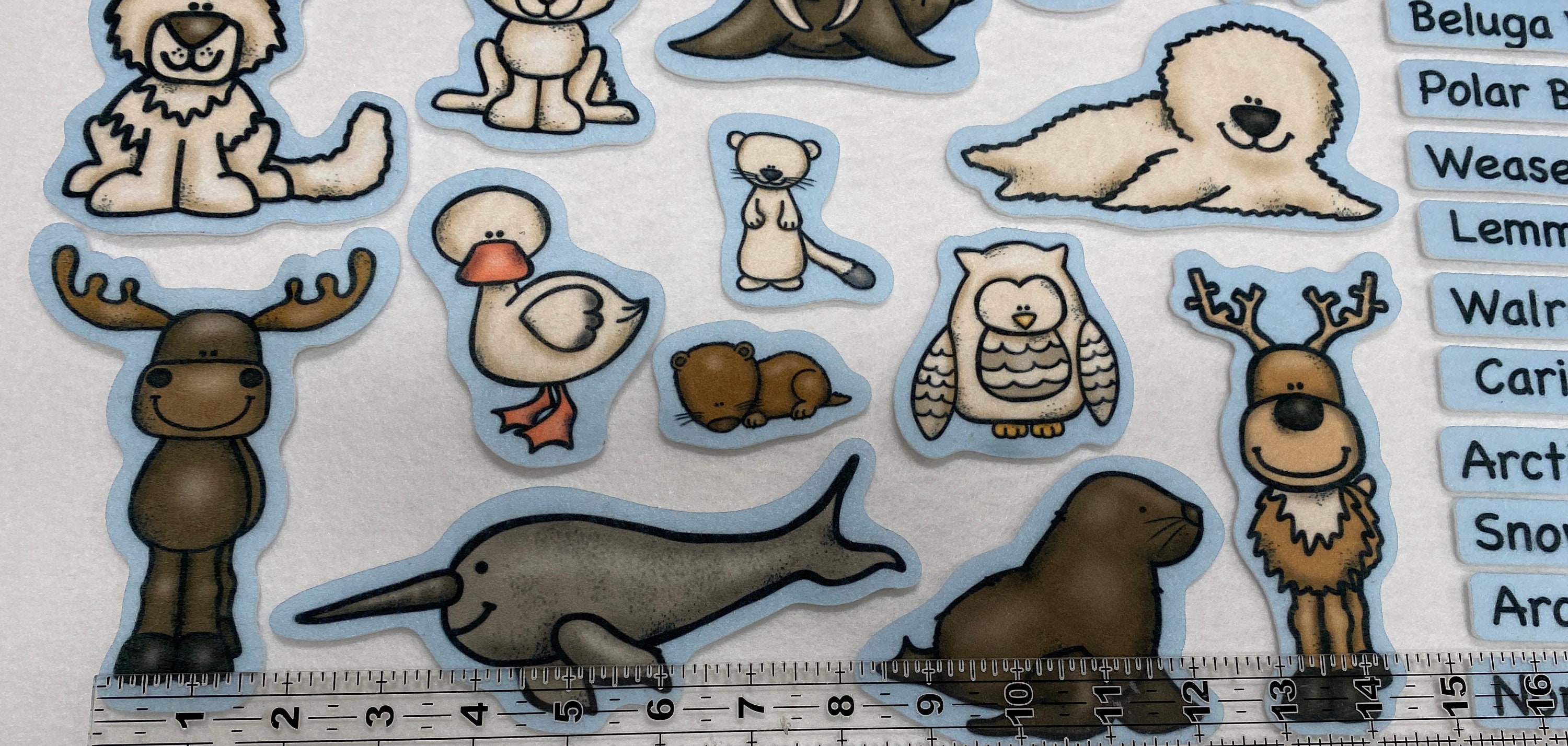 Arctic Animals Felt Figures Flannel Board Story Set Felt Board Stories ...