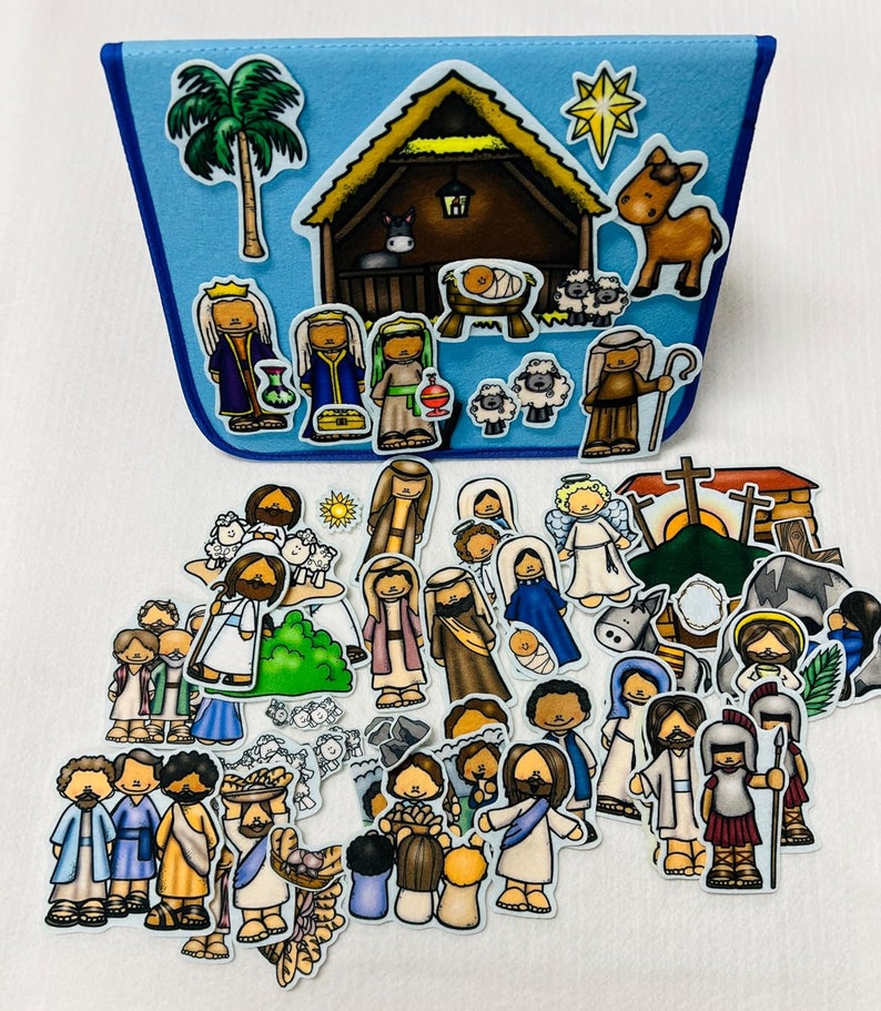 Stories of Jesus Felt Set & Flannel Board Bible Felt Stories Birth ...