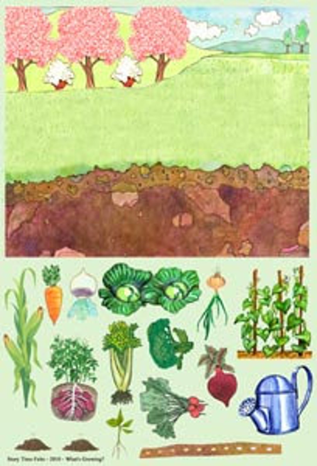 SALE What's Growing Felt Figures Flannel Board Story Set Stories ...