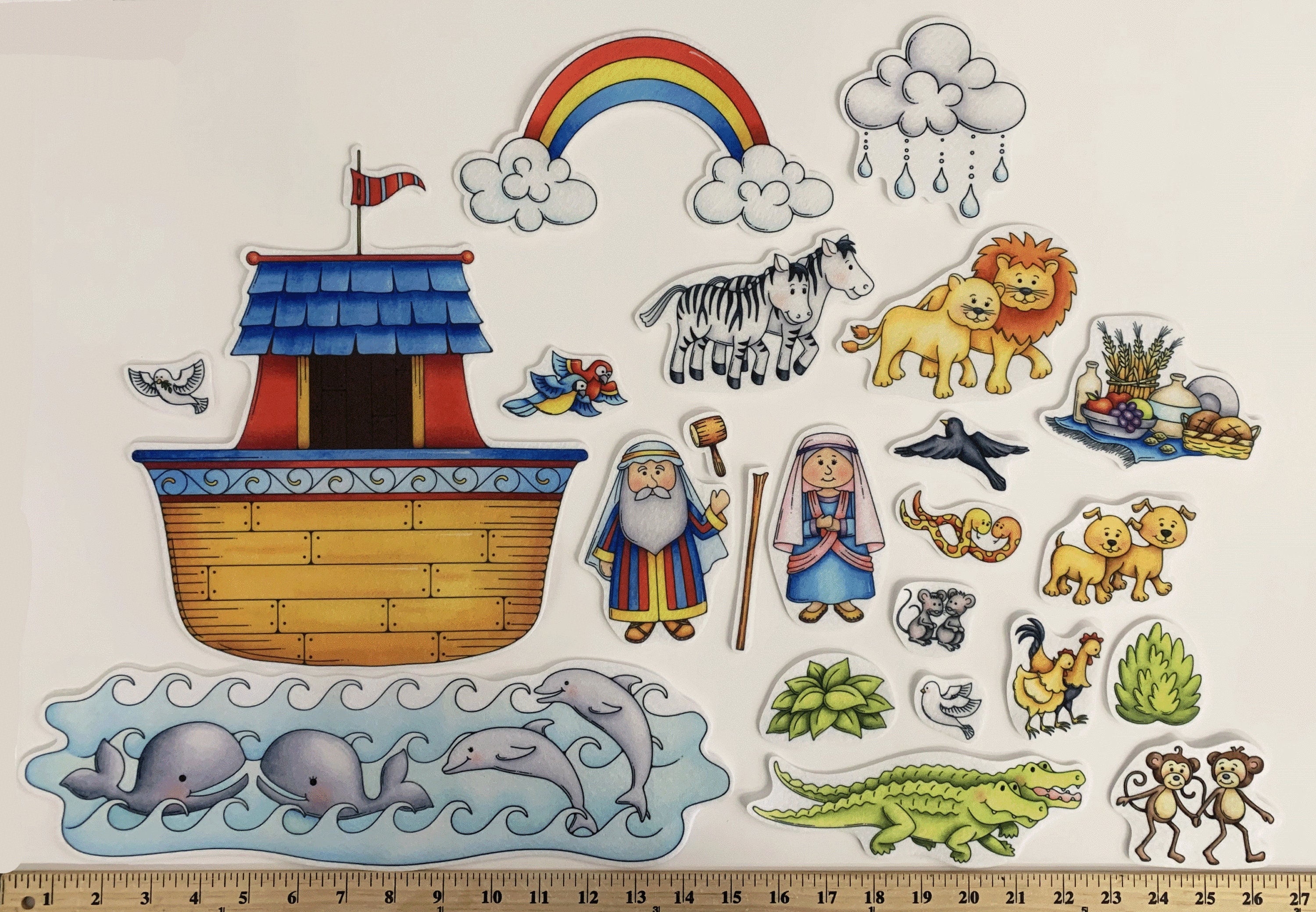 Noah's Ark Basic Felt Set for Bible Felt Flannel Board Stories Old ...