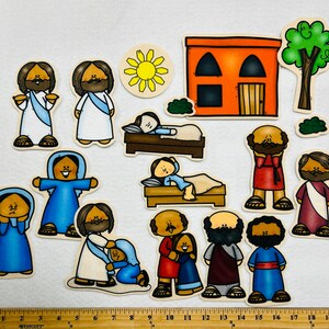 Jesus Raises Jairous' Daughter & Heals Sick Woman Felt Figures for ...