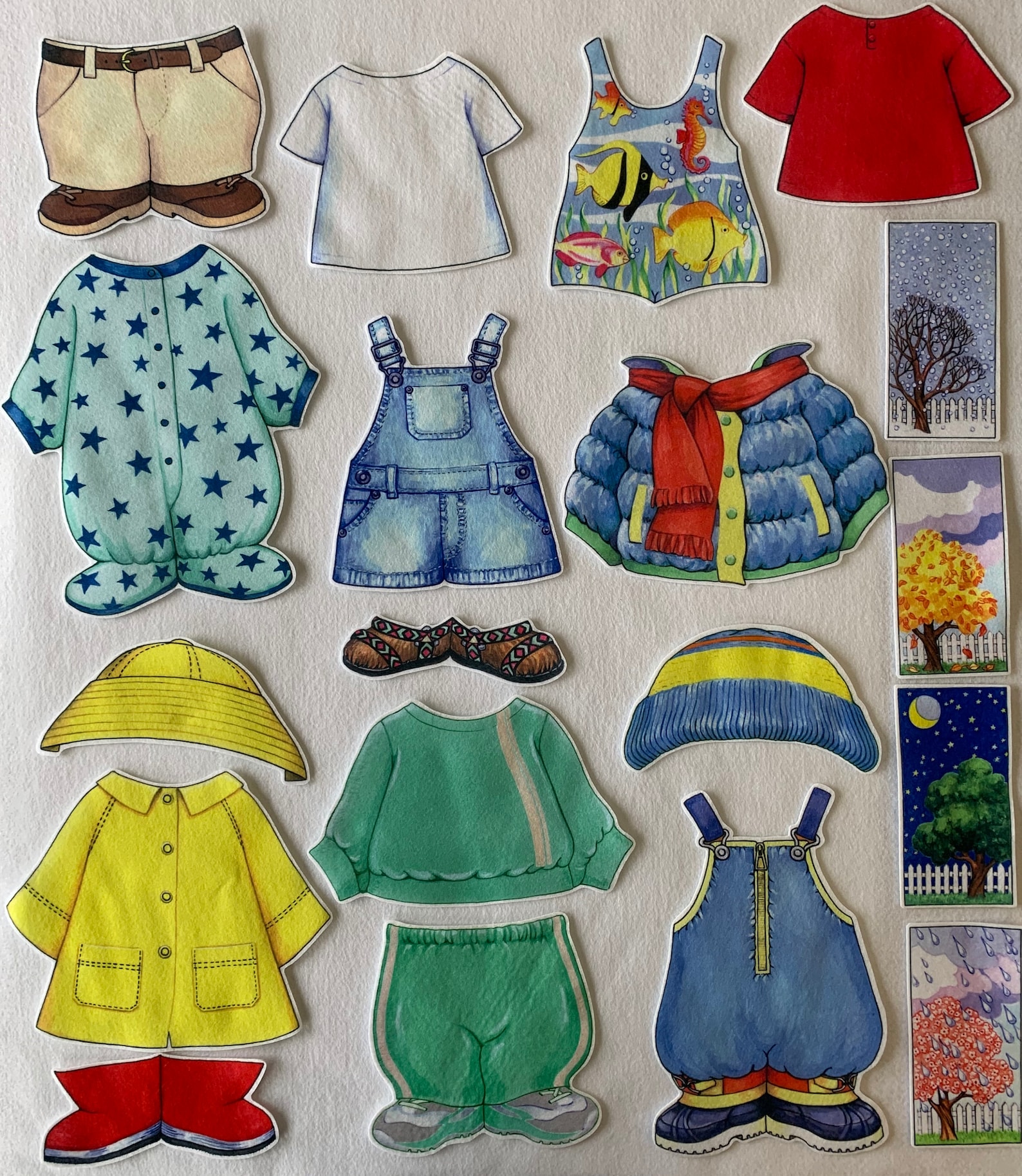 Dress Me Weather Bear 2 Sizes Felt Flannel Board Story Set - Etsy