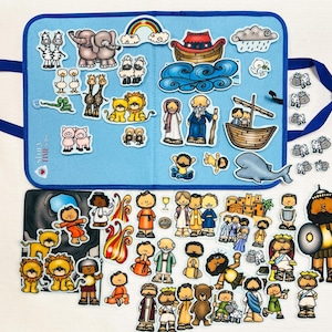 Bible Stories Felt Set & Flannel Board Daniel Lion's Den David Goliath ...