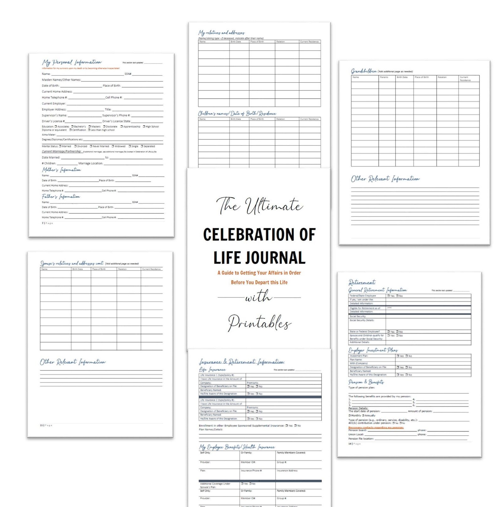 The Ultimate CELEBRATION OF LIFE Journal A Guide to Getting - Etsy