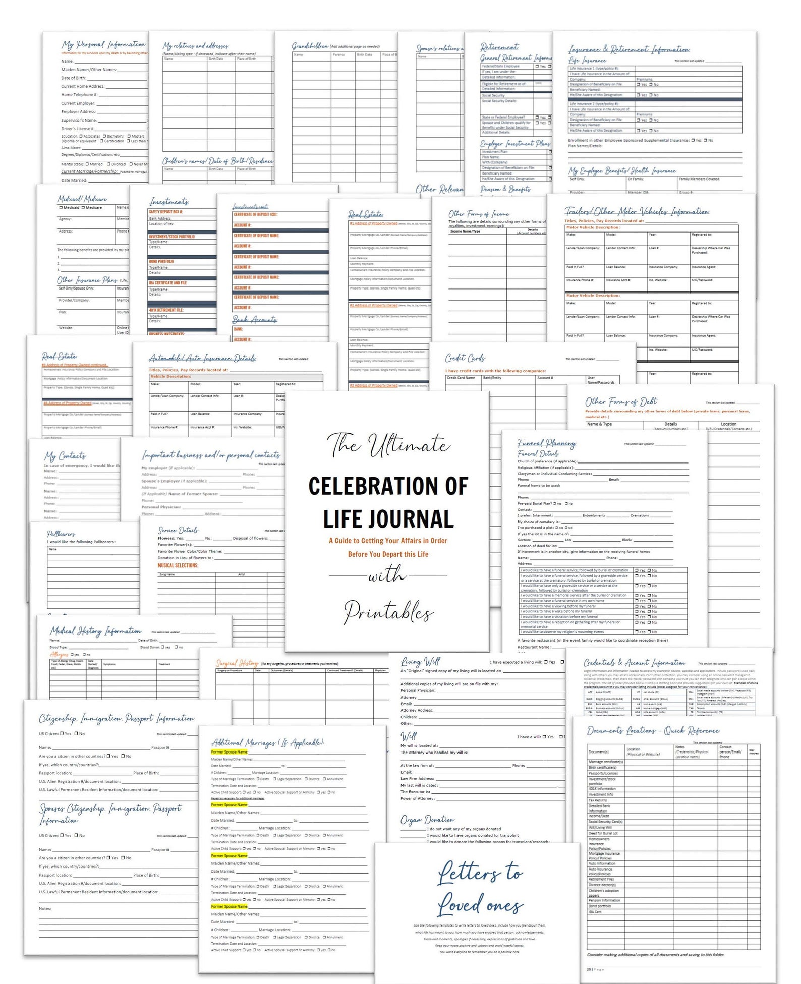 The Ultimate CELEBRATION OF LIFE Journal - A Guide to Getting Your ...