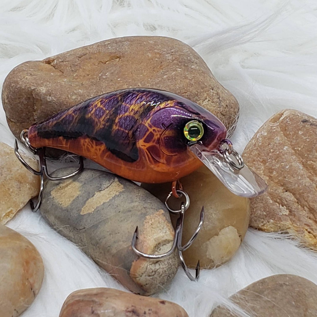 Mardi Craw Custom Painted Crankbait Fishing Lure. Bass Fishing Lures ...