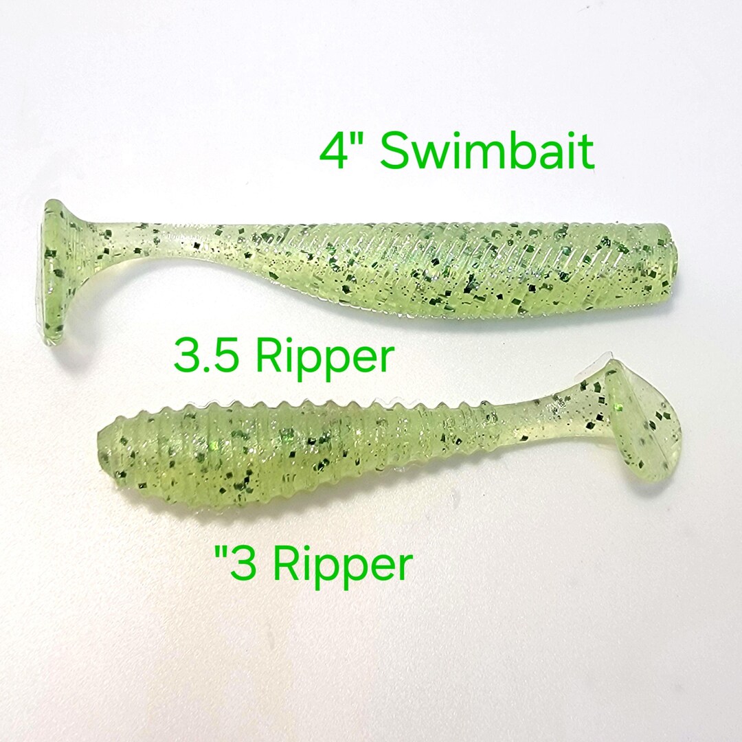 Granny Smith Handmade Soft Plastic Fishing Lures, Saltwater Fishing ...