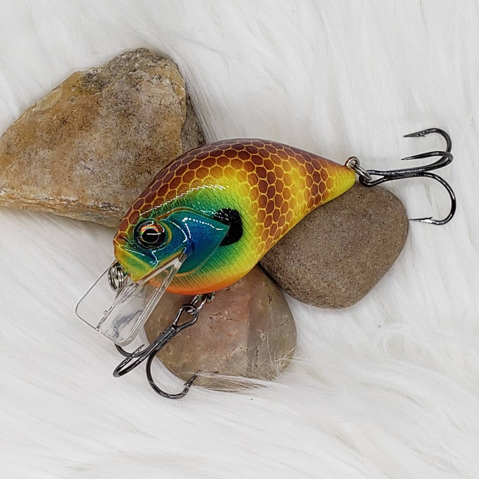 Chartreuse Bluegill Custom Crankbait. Choose Your Blank Deep | Etsy