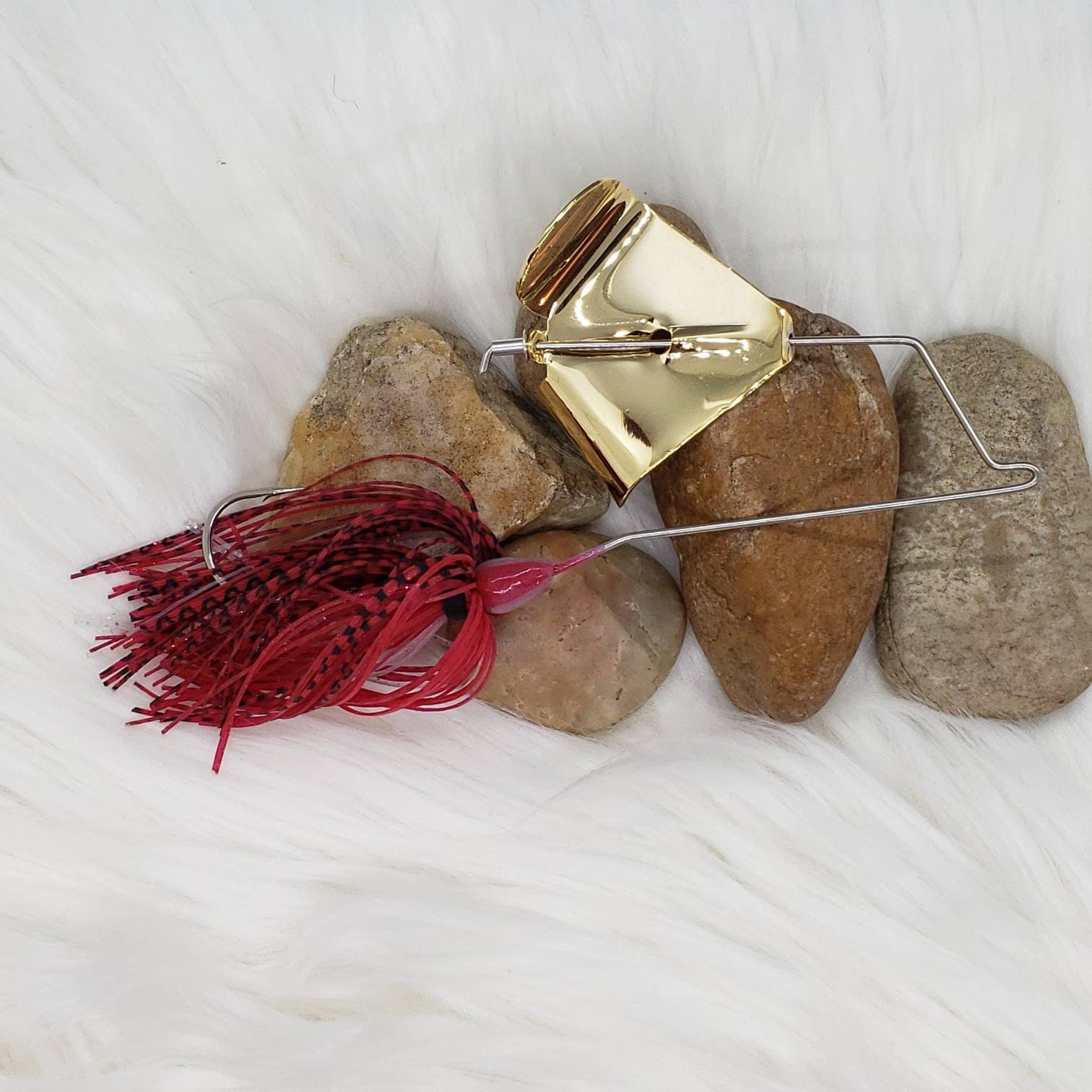 Custom Red Bait Fish Buzz Bait Available in 1/4 Oz and 3/8 - Etsy