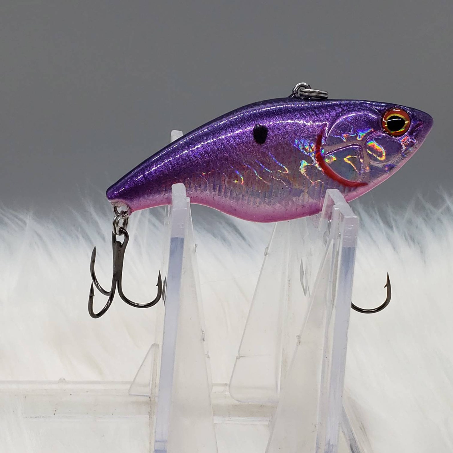 Purple Holographic Lipless Crankbait. Fishing Lure Bass - Etsy