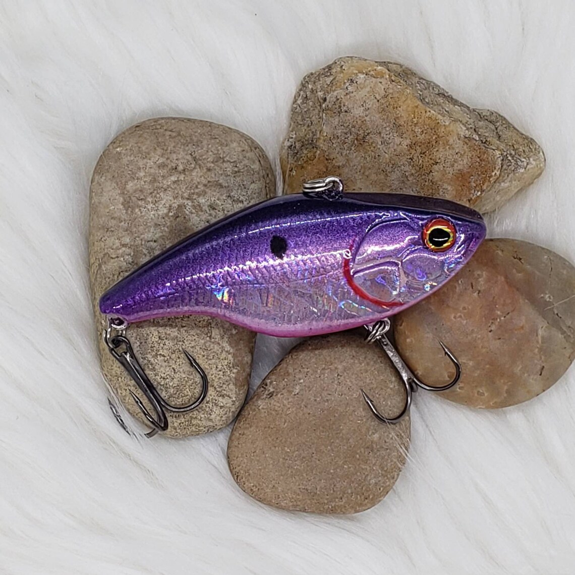 Purple Holographic Lipless Crankbait. Fishing Lure Bass - Etsy