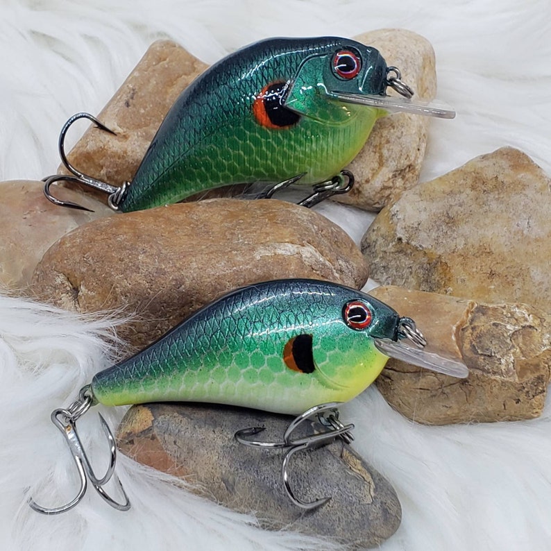 Chartreuse Shellcracker Custom Painted Crankbait. Choose Your - Etsy