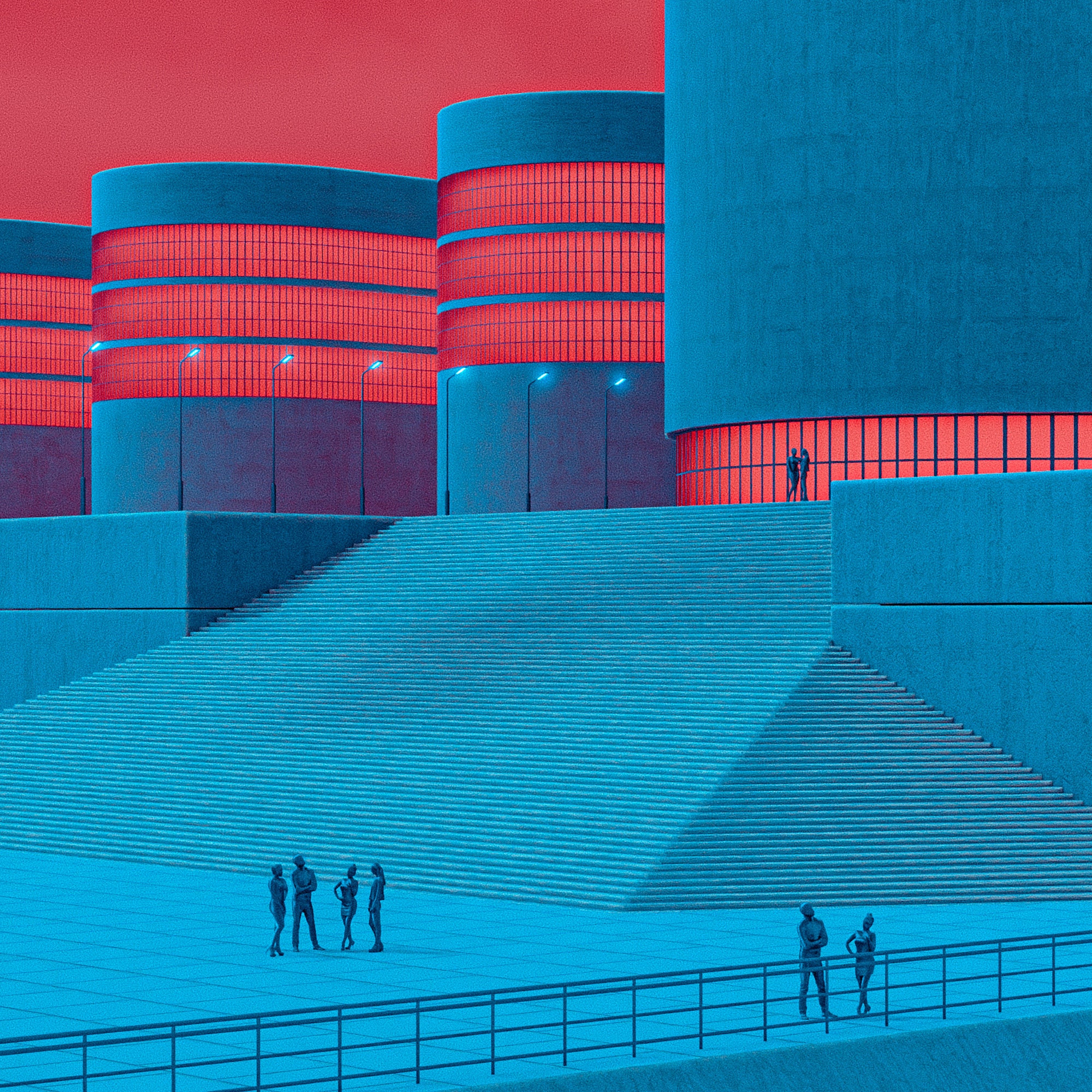 Retro Futuristic "study for a Building 1913" Sci-fi Brutalist ...