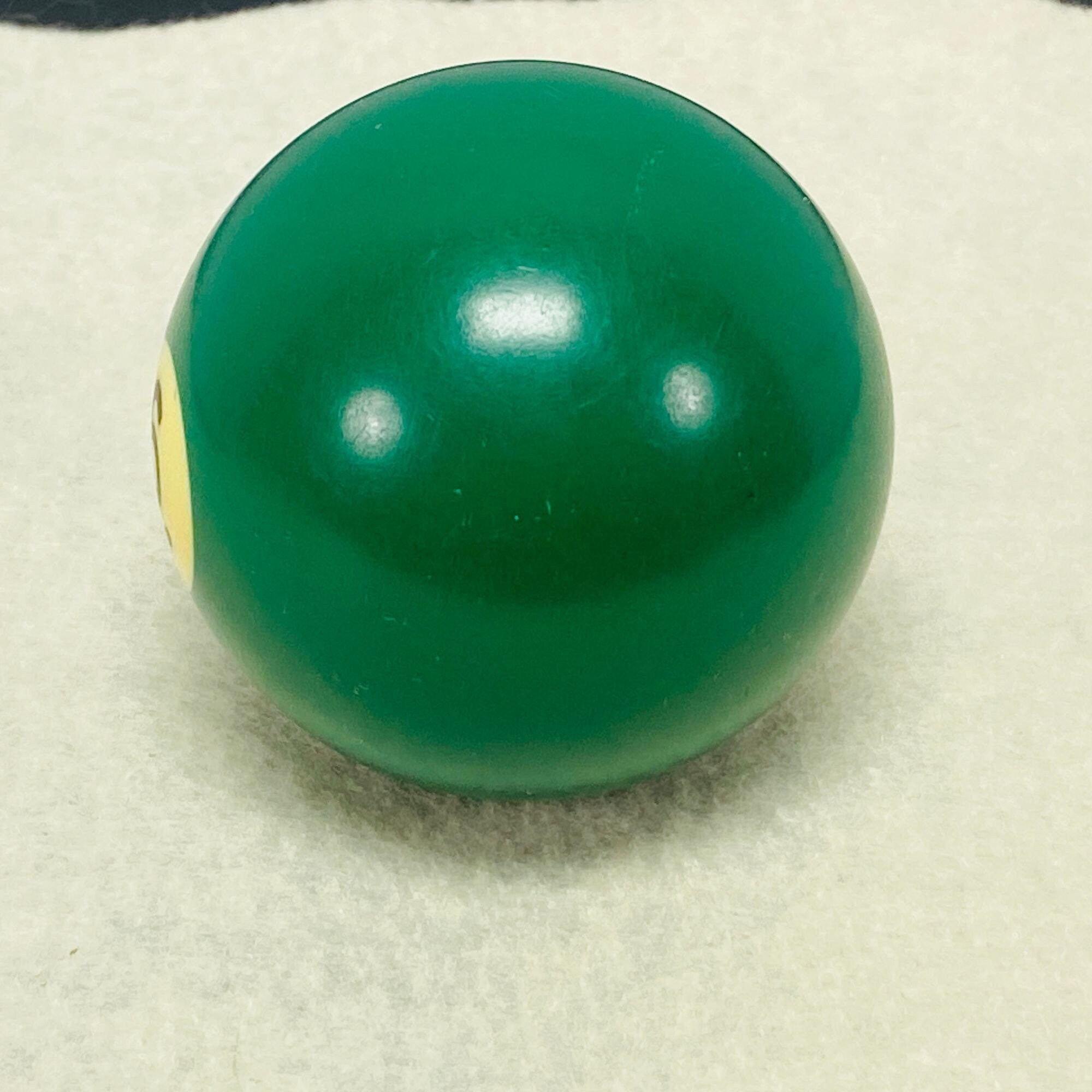 Vintage Replacement Billiard Pool Solid Green Number 6 Ball 2.25 ...
