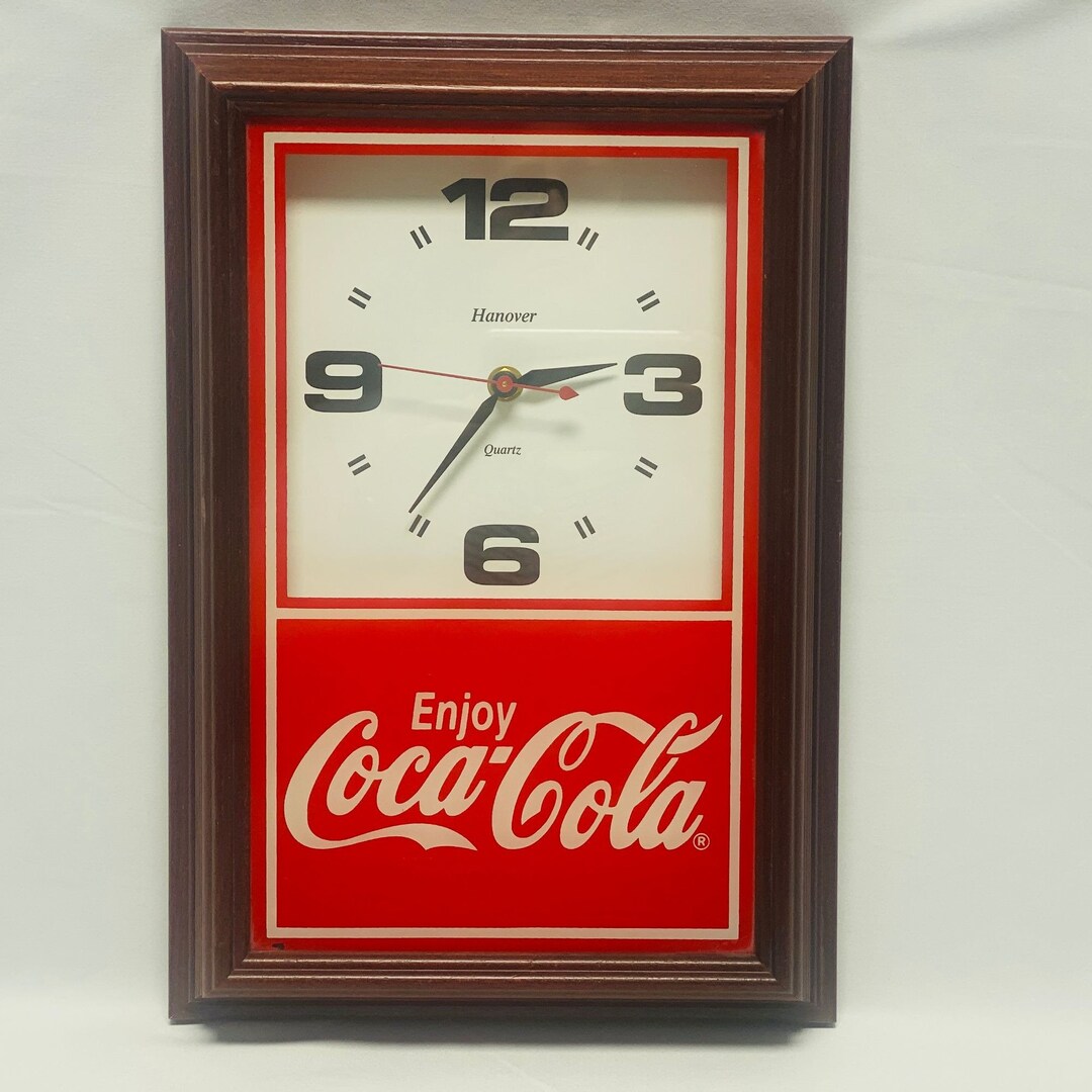 Vintage Hangover COCA COLA Quartz Analog Wall Clock 14 X 9.75 Brown ...