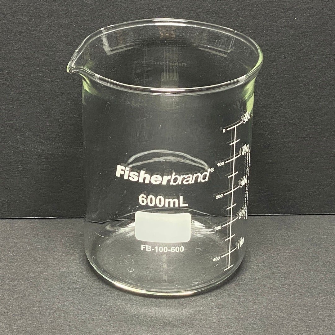 Beaker 600ml Fisherbrand FB 100-600 Lab Science Medical Glass - Etsy